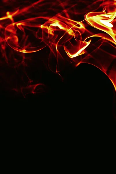 abstract fire frame on black bacground - Stock Image - Everypixel