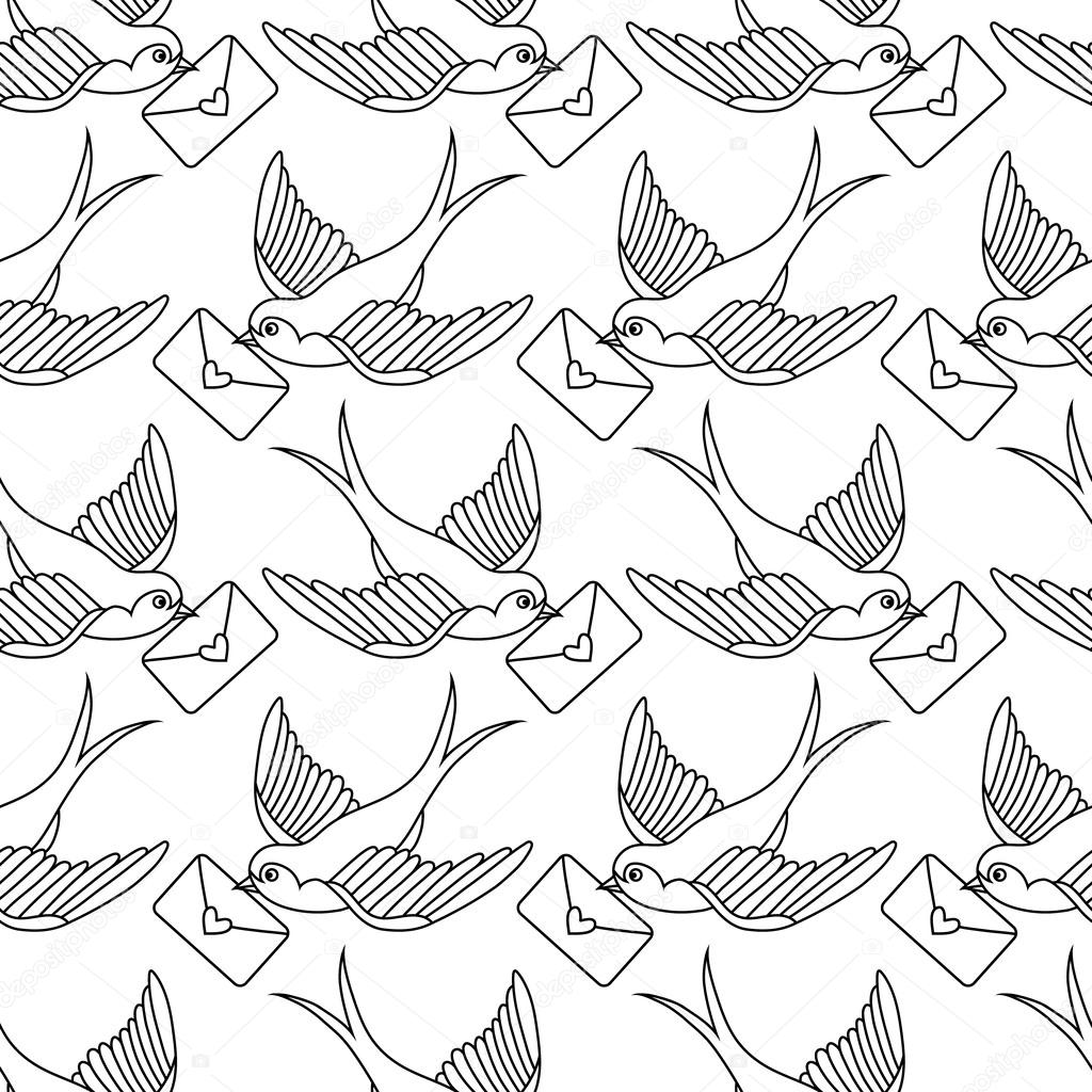 Birds and letters Stock Vector Image by ©sntpzh #53320473