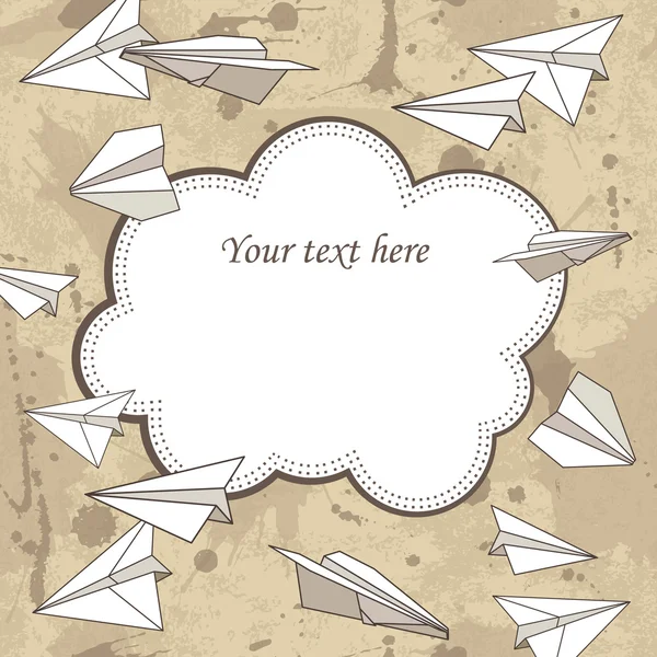 Paper planes seamless texture — Stock Vector © sntpzh #12272629