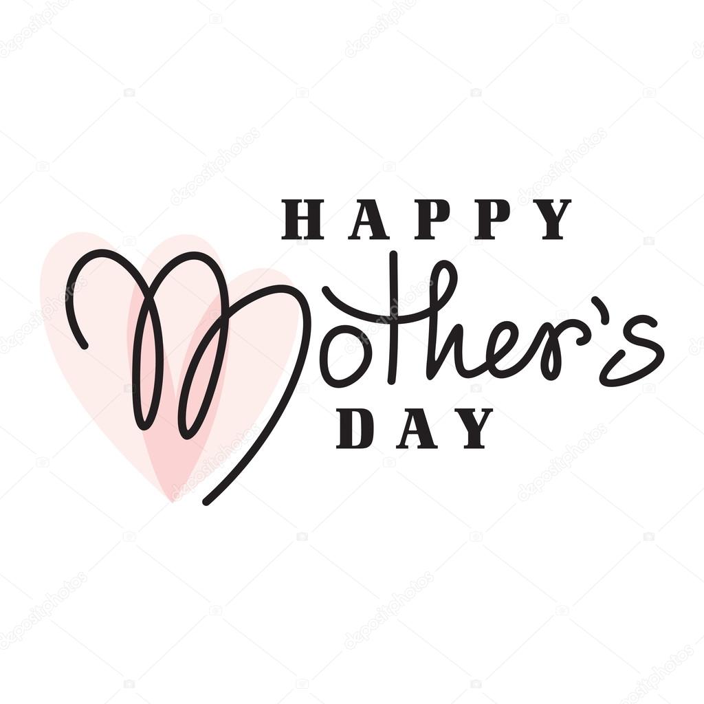 Mothers day hand lettering handmade calligraphy — Stock Vector ...