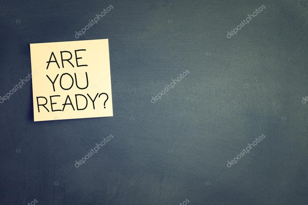 Sticky with the note are you ready? Stock Photo by ©tomert 109685532