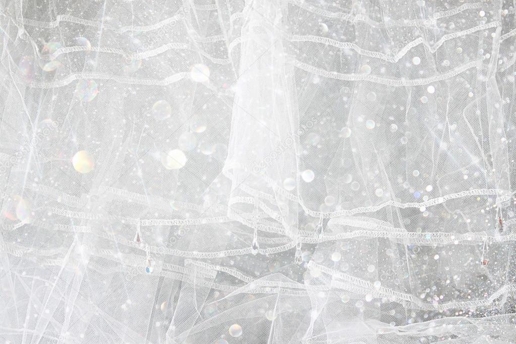 Fondo de textura de gasa de tul vintage con superposición de brillo ...