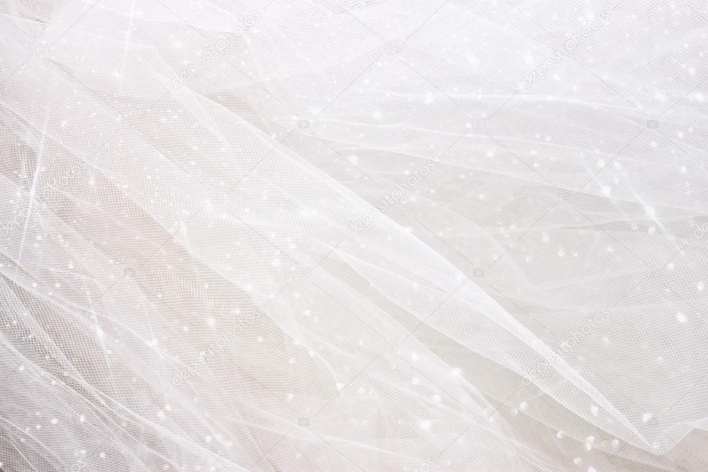 Vintage tulle chiffon texture background with glitter overlay. wedding ...