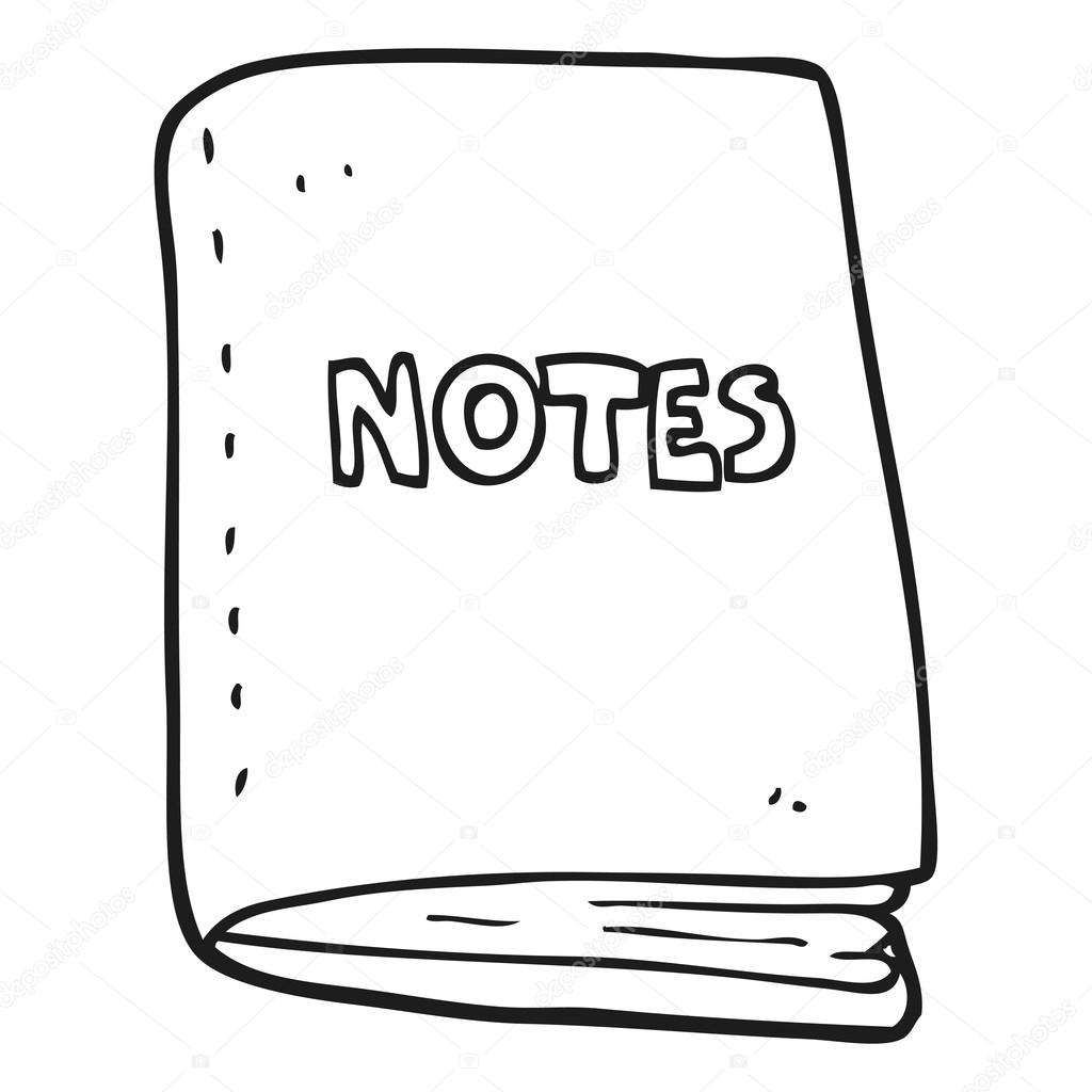 Carnet de dessins animés noir et blanc Vecteur par ©lineartestpilot ...