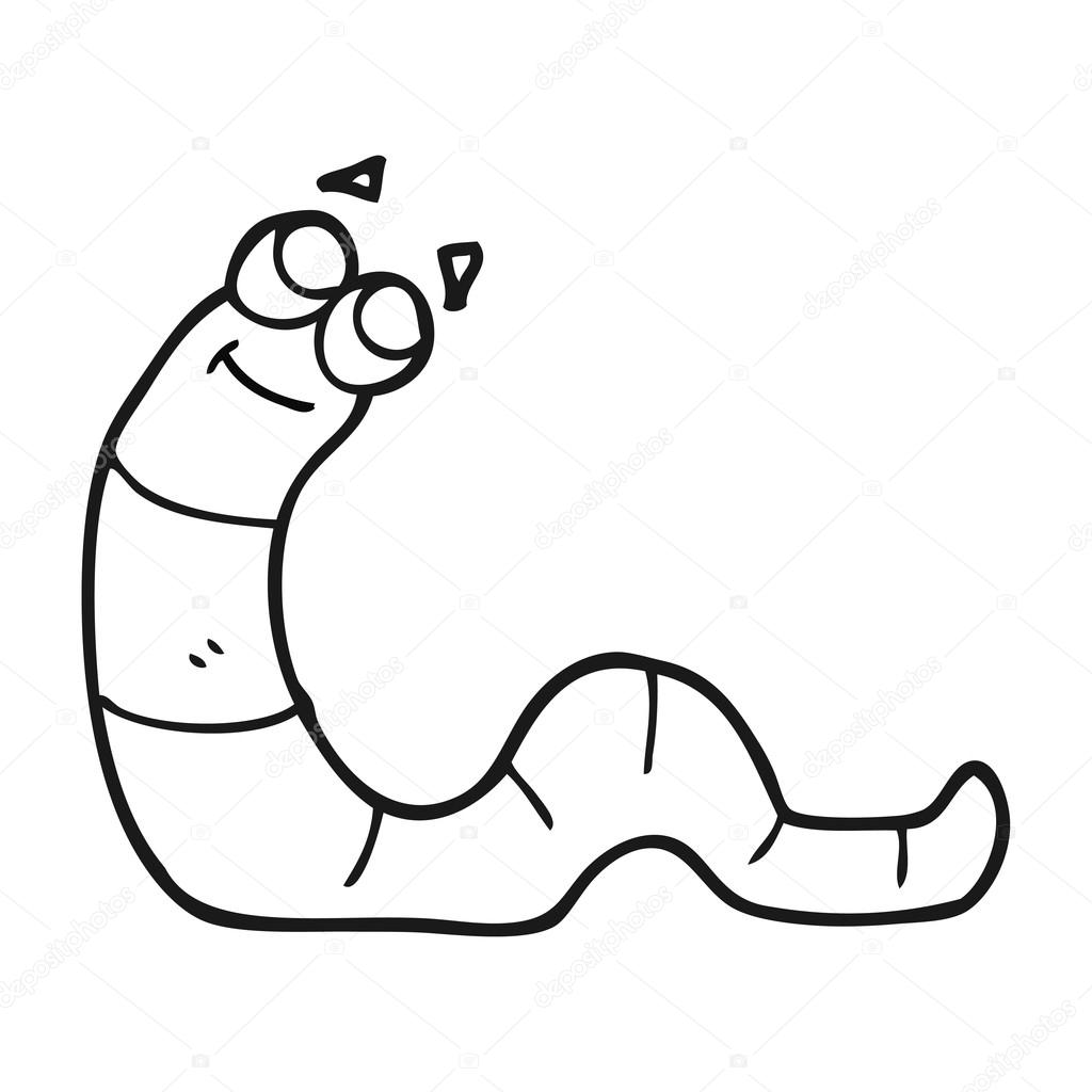 Worm Clip Art Black And White