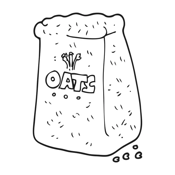 Black and white cartoon bag of oats Stock Vector by ©lineartestpilot ...