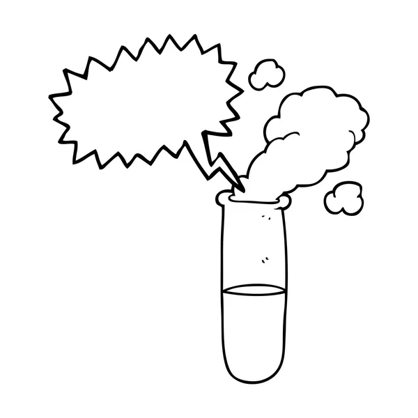 Speech bubble cartoon science test tube Stock Vector Image by ...