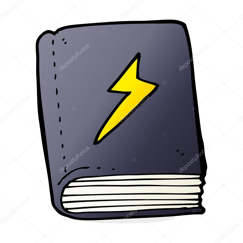 Cartoon magic spell book Stock Vector by ©lineartestpilot 101733760