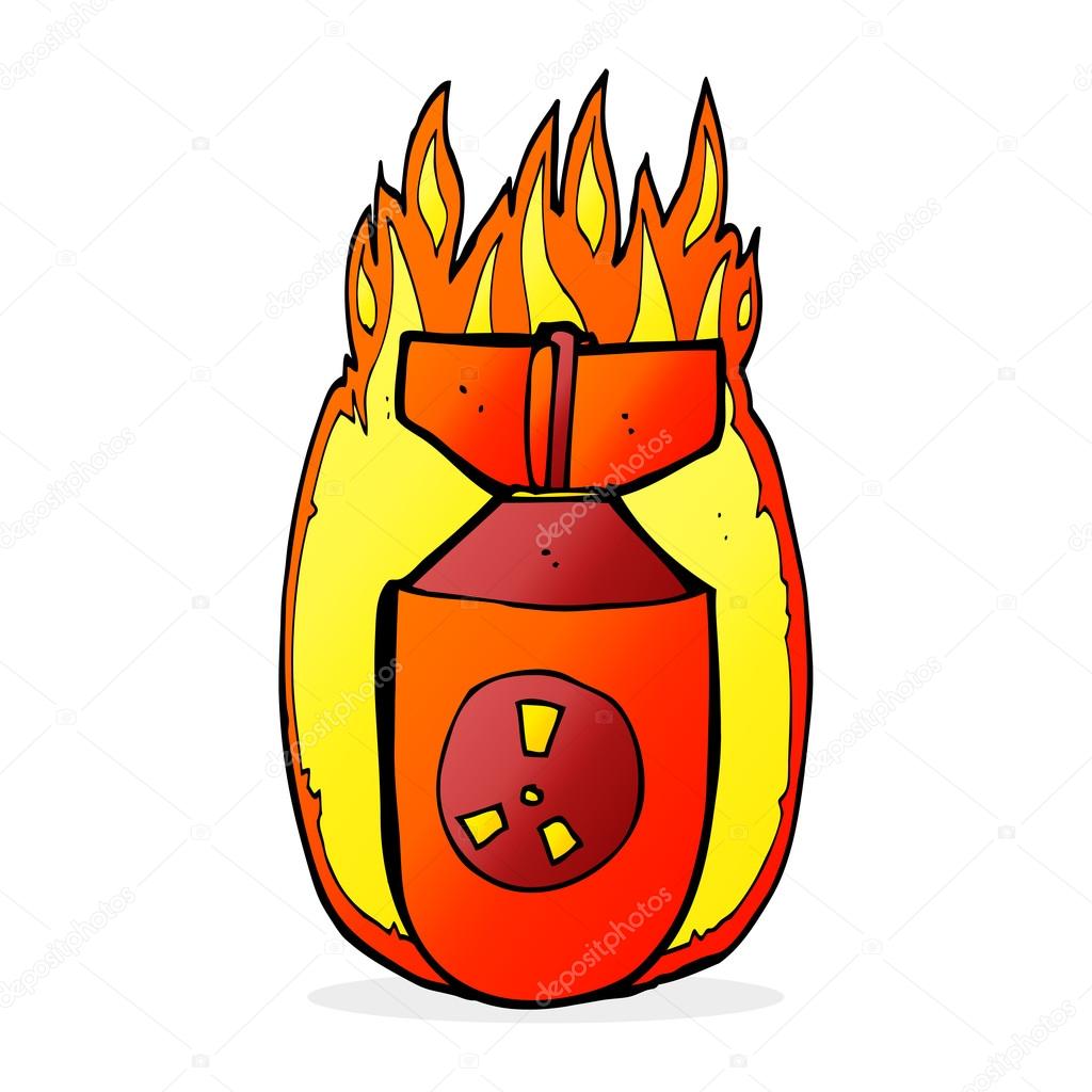 Bomba atómica de dibujos animados Vector de stock #101734170 de ...