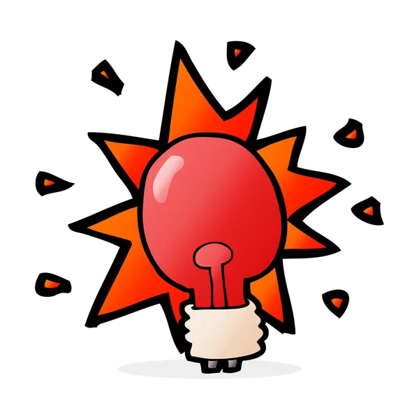 Cartoon red light bulb Stock Vector by ©lineartestpilot 59606005