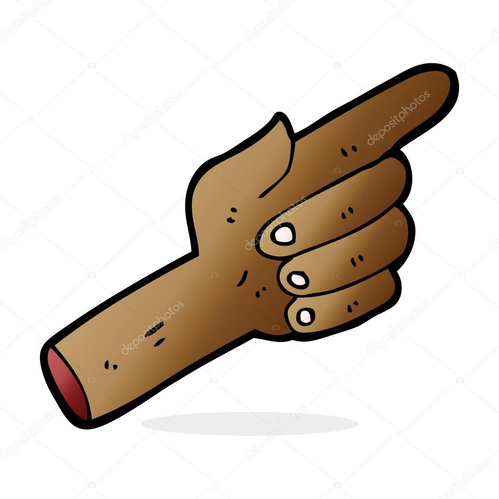 Cartoon pointing hand Stock Illustration by ©lineartestpilot #101743054