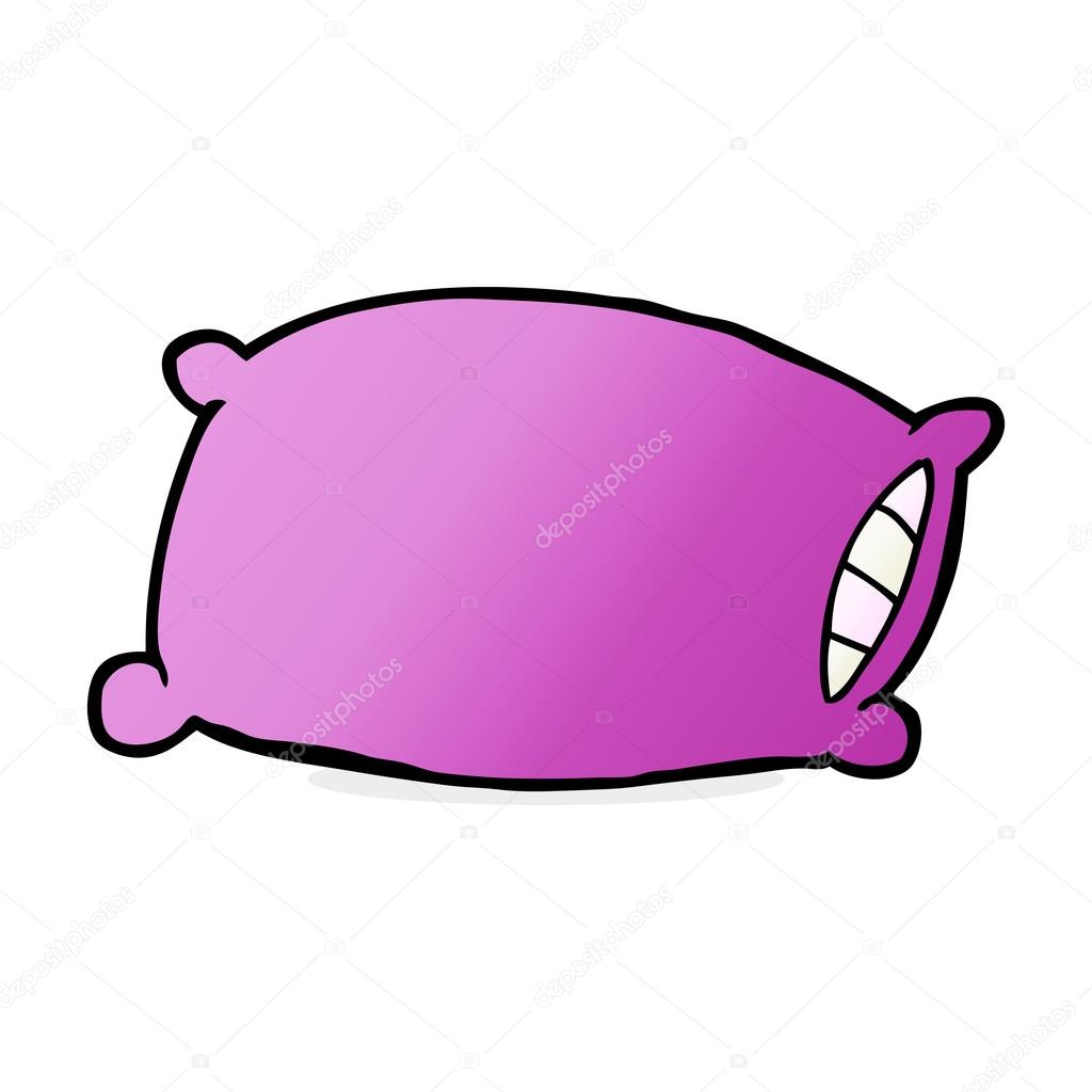 Cartoon illustration of pillow Stock Vector Image by ©lineartestpilot ...