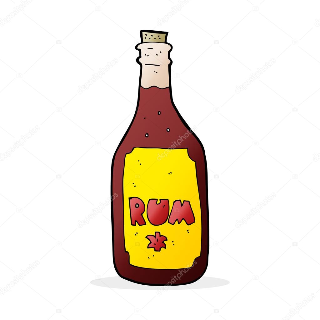 Botella de ron de dibujos animados Vector de stock #101833752 de ...