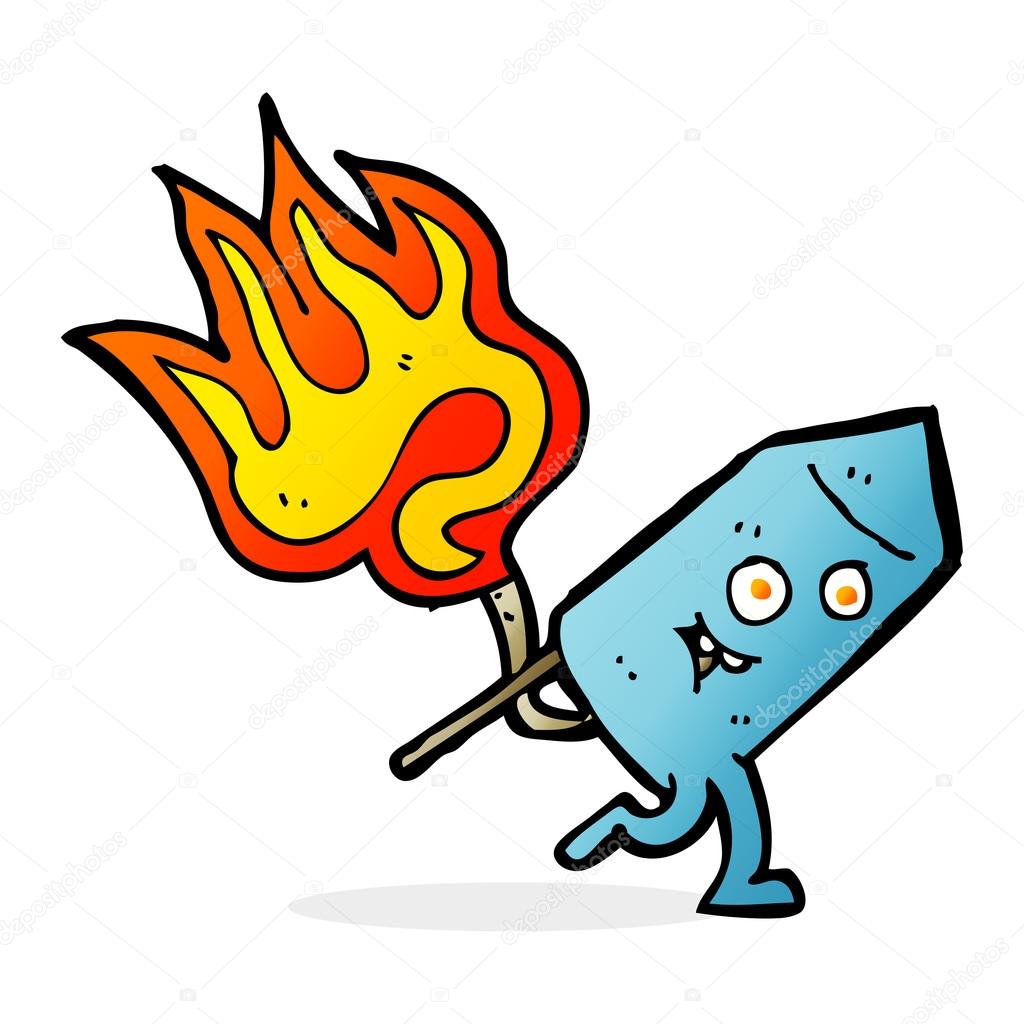 Cartoon funny firework character Stock Vector Image by ©lineartestpilot ...