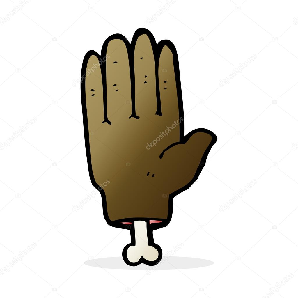 Cartoon severed hand Stock Vector by ©lineartestpilot 101839862