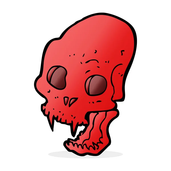 Cartoon spooky red skull Stock Illustration by ©lineartestpilot #13571281