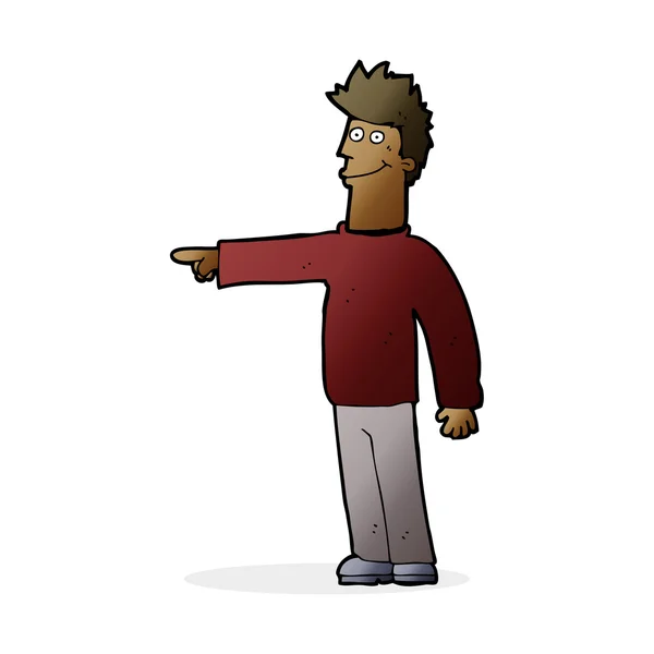 Mutat az ember vonalas rajz — Stock Vektor © cteconsulting #5730425