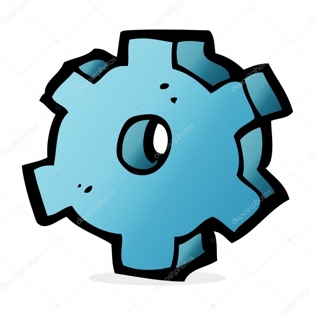 Cartoon cog symbol — Stock Vector © lineartestpilot #101844842