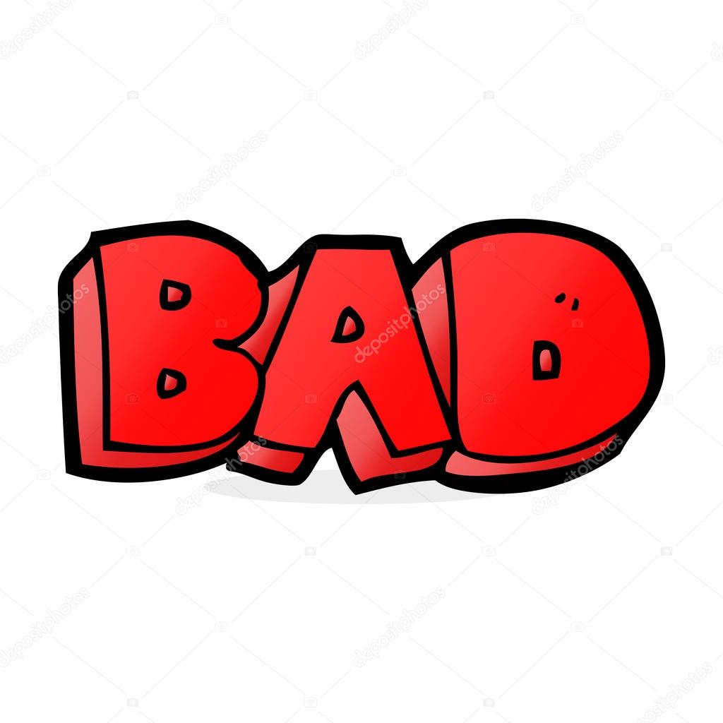 Cartoon bad sign Stock Vector by ©lineartestpilot 101859594