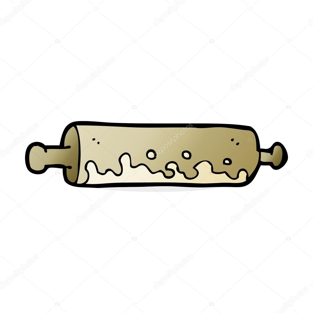 Cartoon rolling pin Stock Vector by ©lineartestpilot 101862232