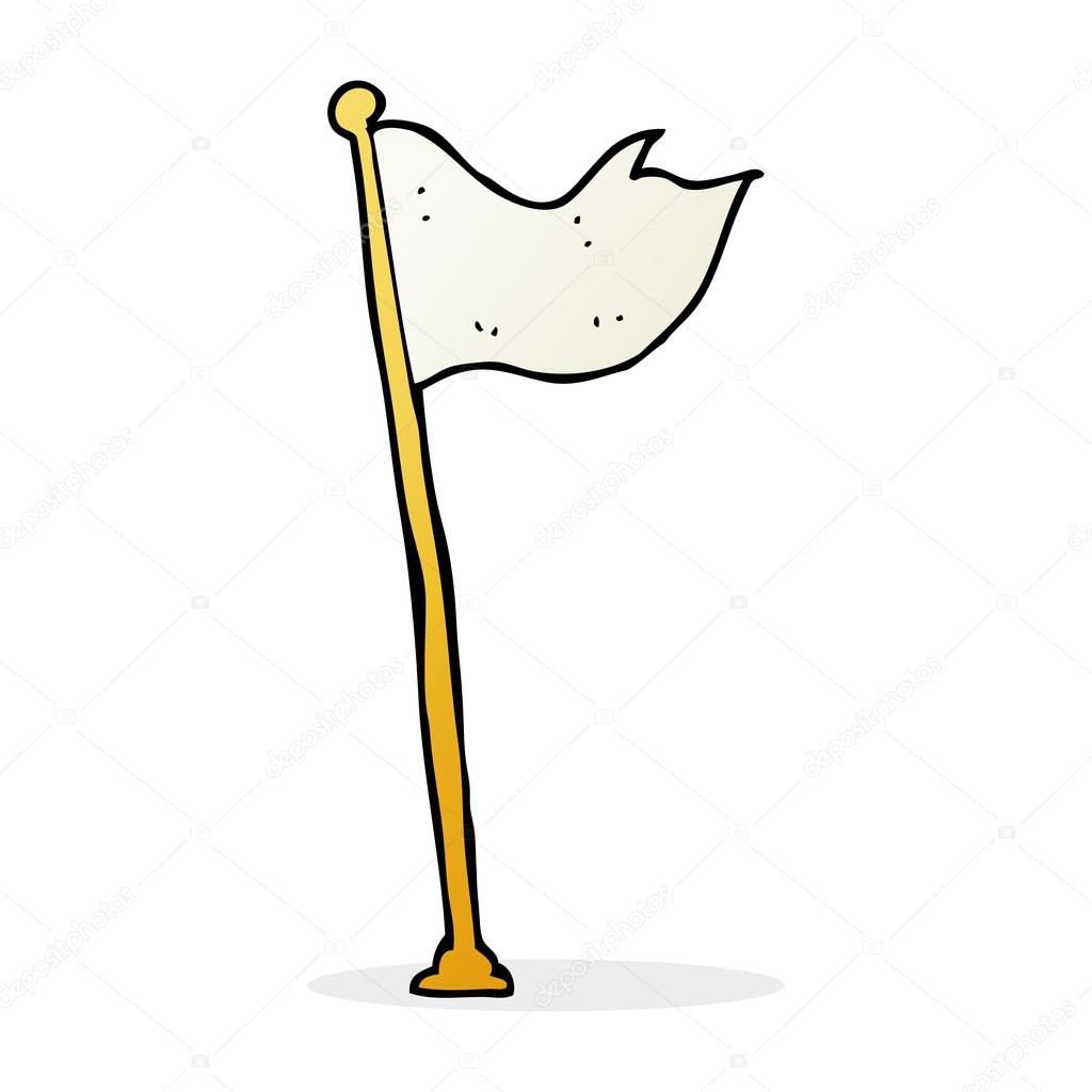 Cartoon flag on pole Stock Vector Image by ©lineartestpilot #101865166