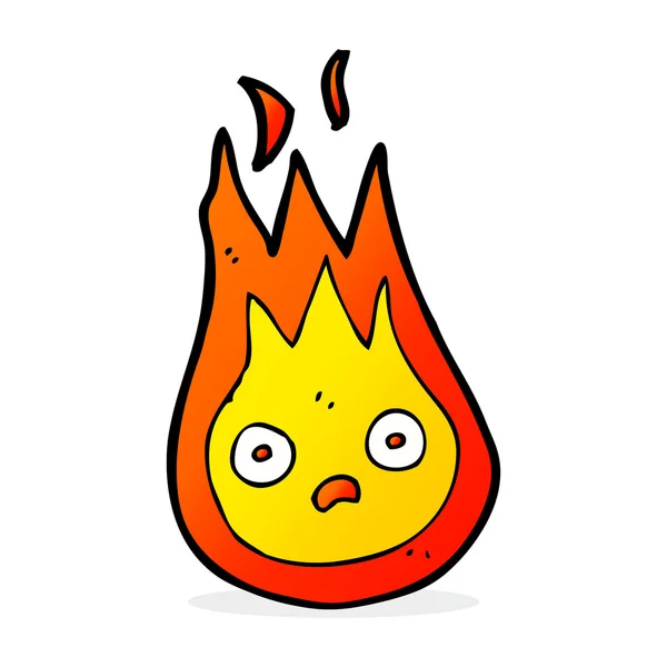 Screaming fire cartoon Stock Vector by ©lineartestpilot 13571077