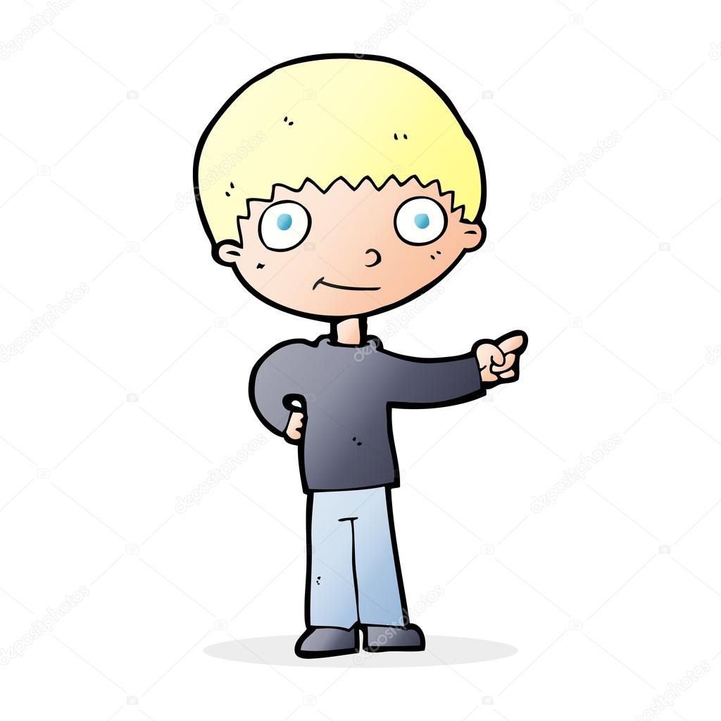 Cartoon happy boy pointing Stock Vector Image by ©lineartestpilot ... Cartoon happy boy pointing Stock Vector Image by ©lineartestpilot ...