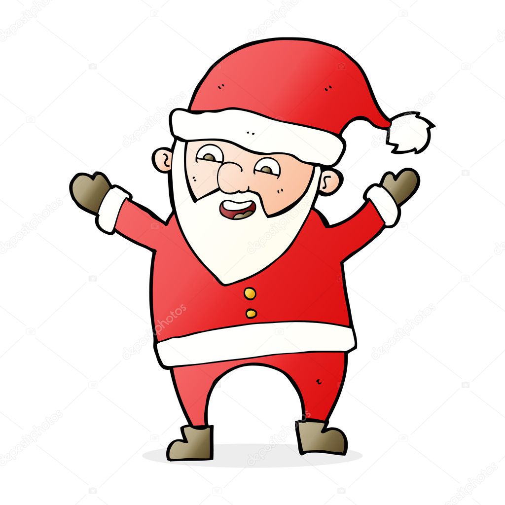 Dibujos animados Santa Claus Vector de stock por ©lineartestpilot 101912026