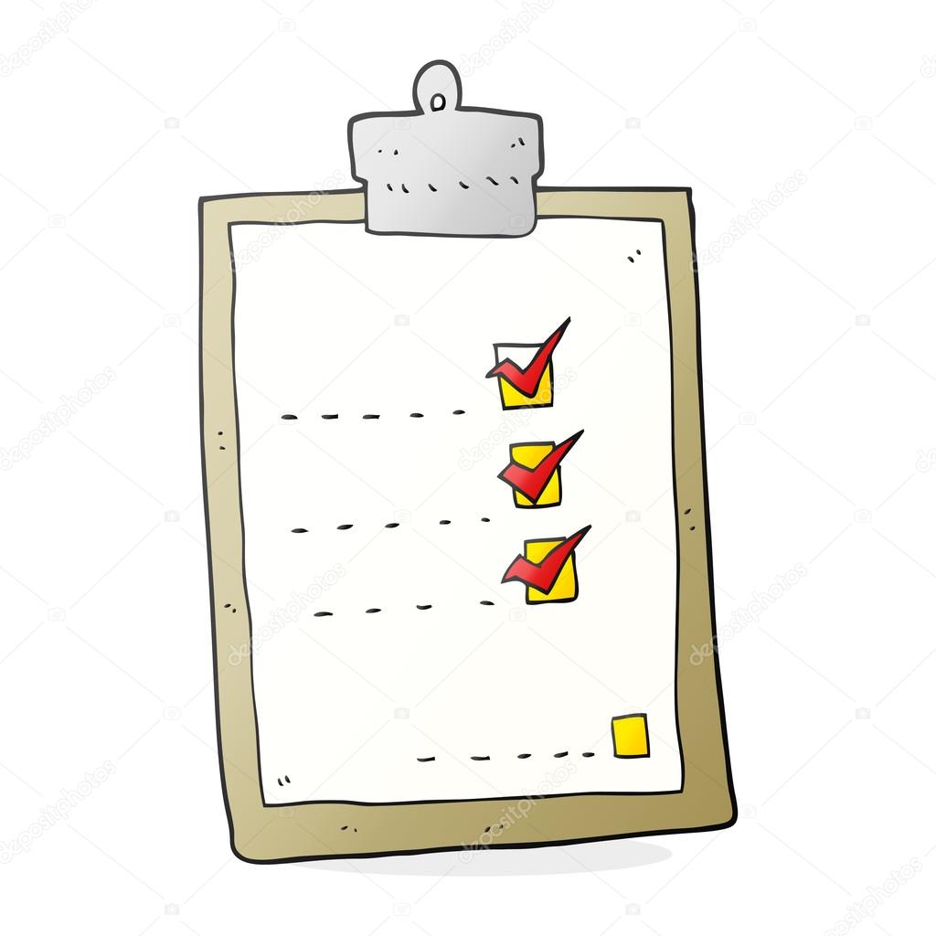 Cartoon check list Stock Vector by ©lineartestpilot 101936080