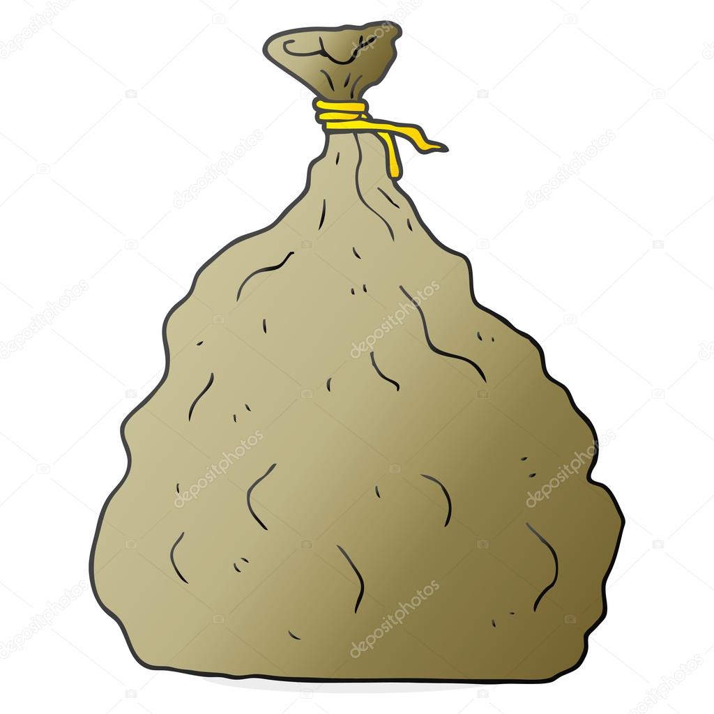 Cartoon tied sack Stock Illustration by ©lineartestpilot #101937868