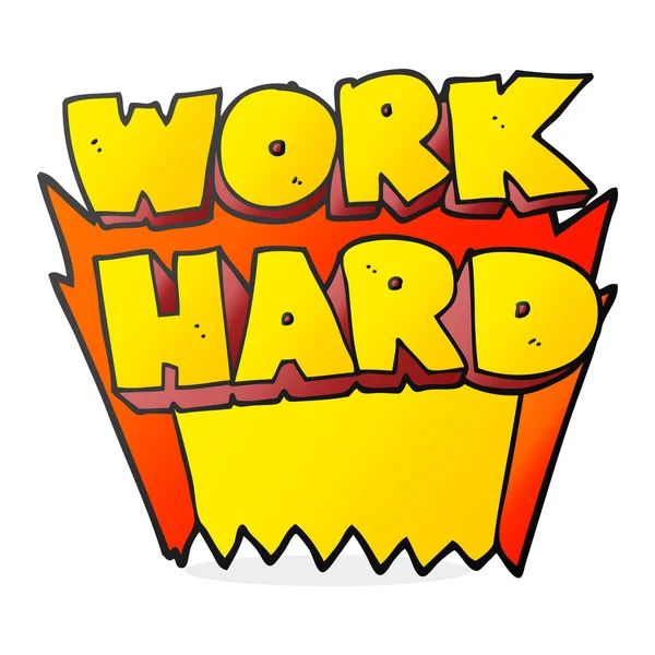 Cartoon work hard symbol Stock Vector by ©lineartestpilot 96472982