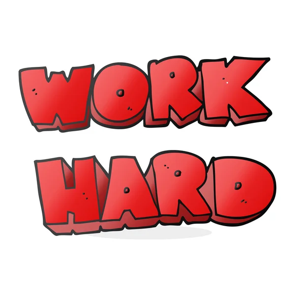 Cartoon work hard symbol Stock Vector by ©lineartestpilot 96683356