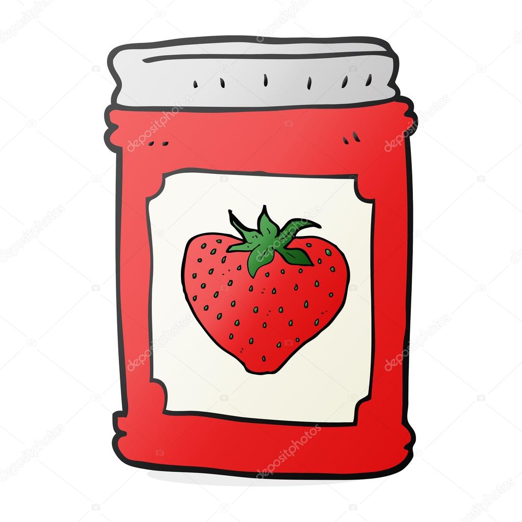Cartoon aardbei jam pot vectorafbeelding door © lineartestpilot ⬇ ...