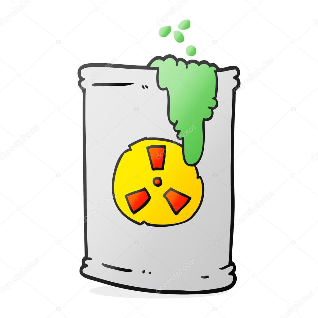 Cartoon radioactive waste Stock Vector by ©lineartestpilot 101978956