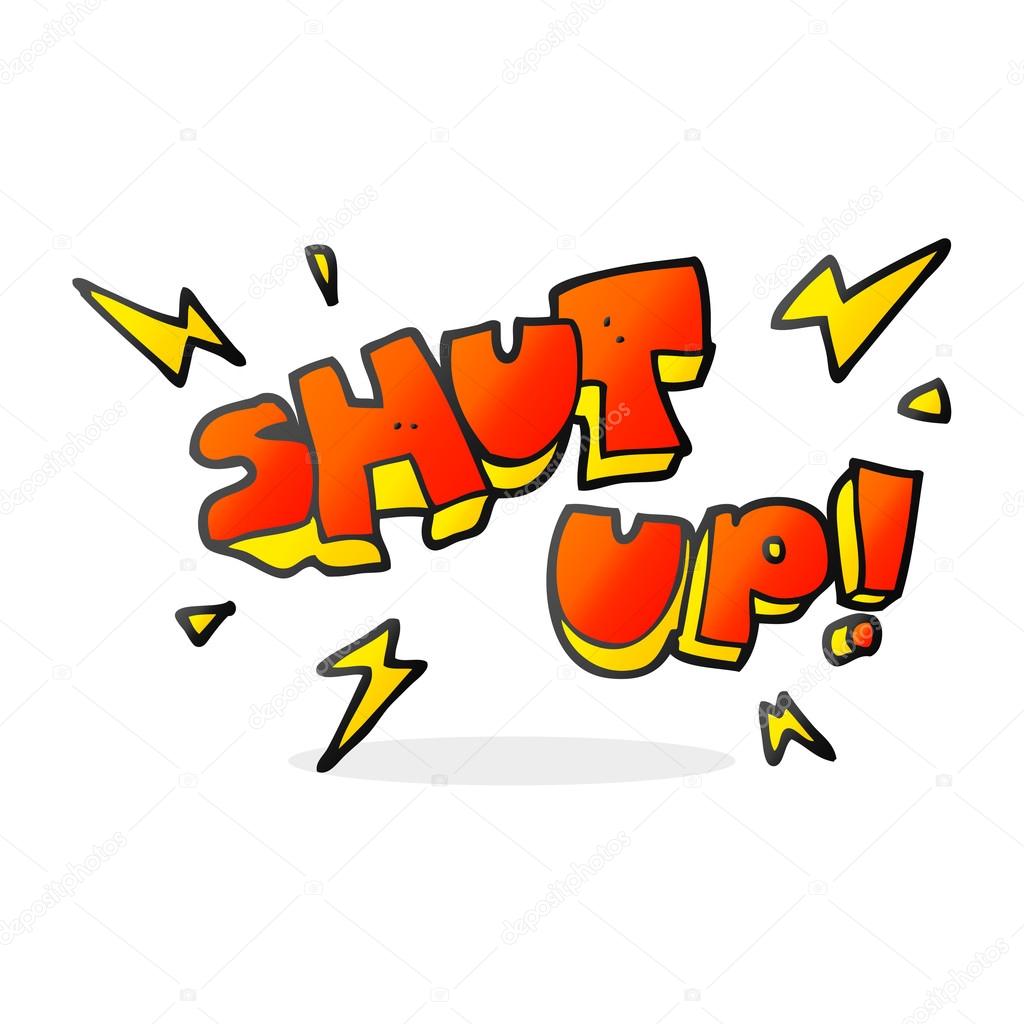 Cartoon shut up! symbol Stock Illustration by ©lineartestpilot #101982760