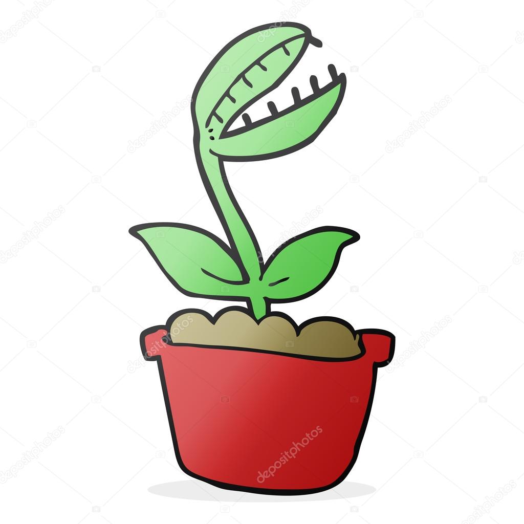 Clipart: venus fly trap | Cartoon venus fly trap — Stock Vector ...