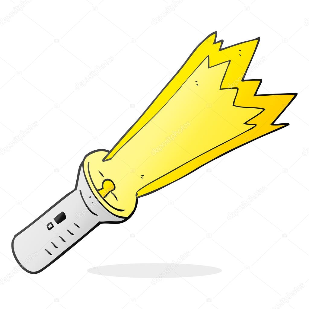 Freehand drawn cartoon torch Stock Vector by ©lineartestpilot #101983436