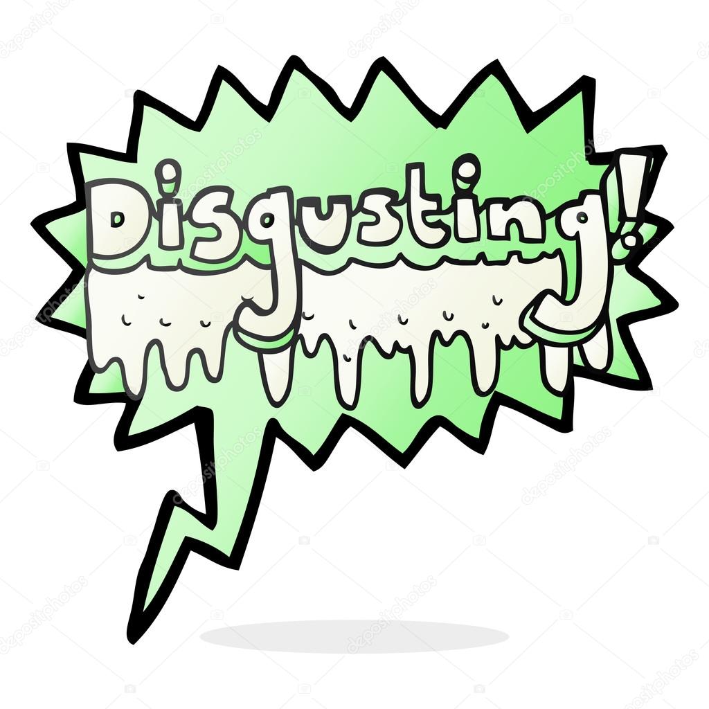 Speech bubble cartoon disgusting symbol Stock Vector by ...