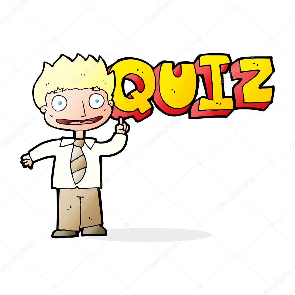 Quiz signo de dibujos animados Vector de stock #102428552 de ...