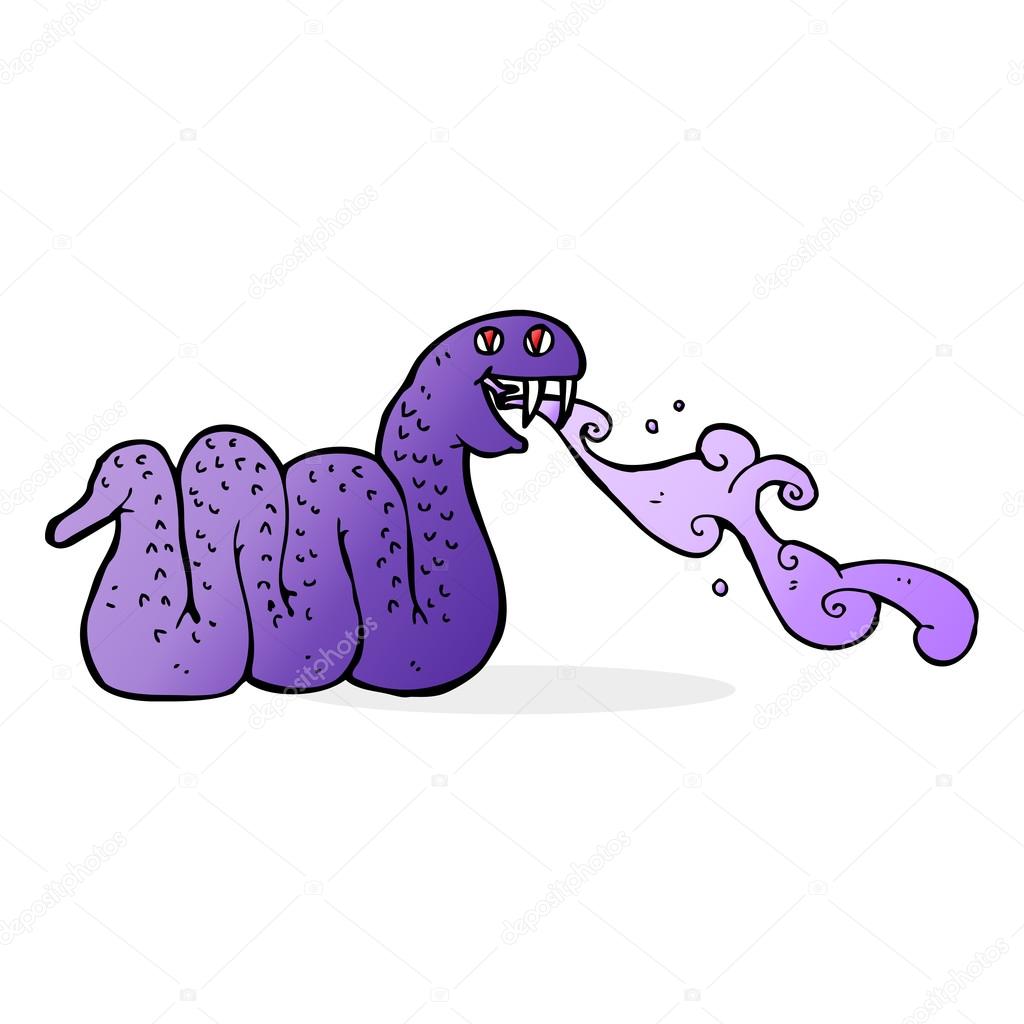 Dibujos animados escupir serpiente Vector de stock por ©lineartestpilot ...