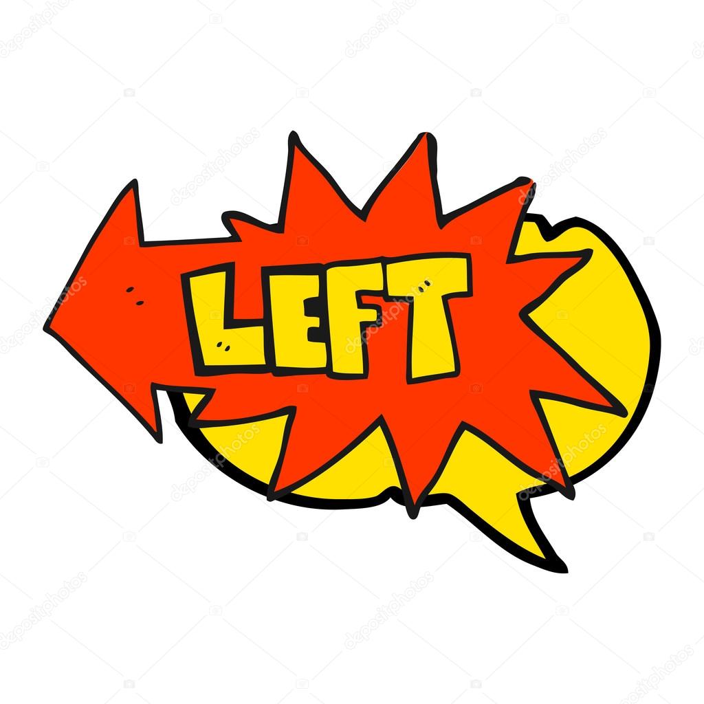 Speech bubble cartoon left symbol Stock Vector by ©lineartestpilot ...