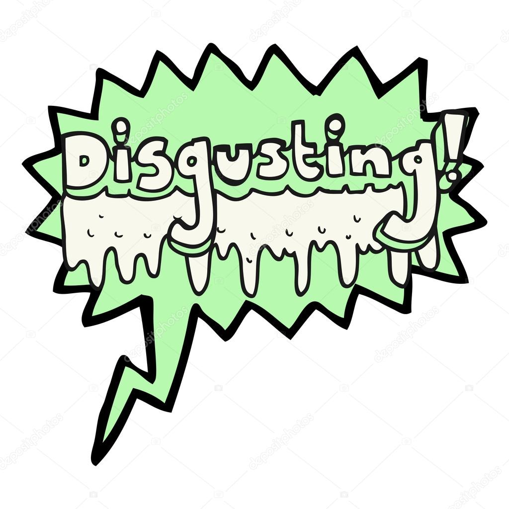 Speech bubble cartoon disgusting symbol Stock Vector by ...