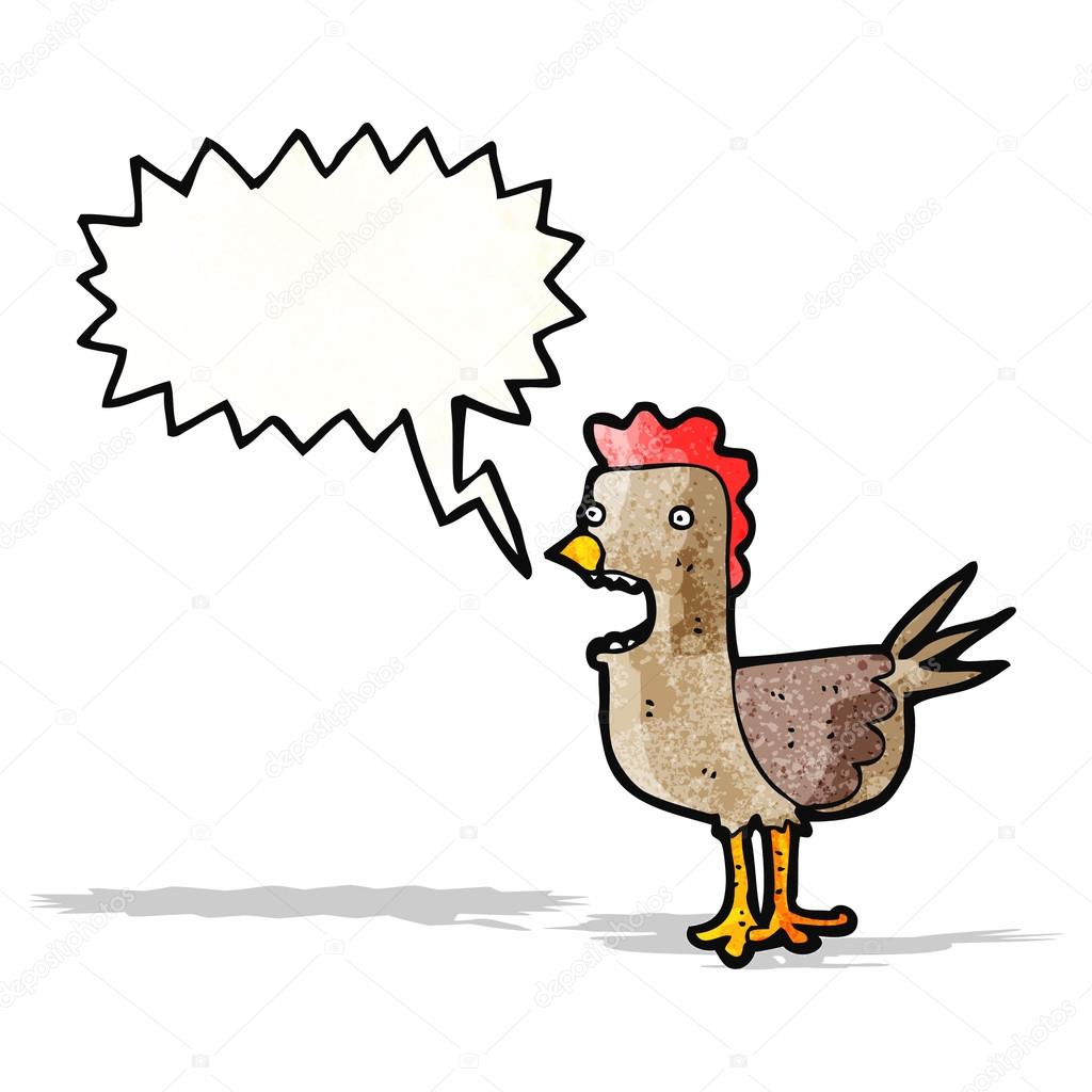 Squawking rooster cartoon Stock Illustration by ©lineartestpilot #53148603