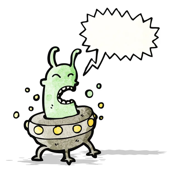 Cartoon alien invader Stock Vector by ©lineartestpilot 54101877