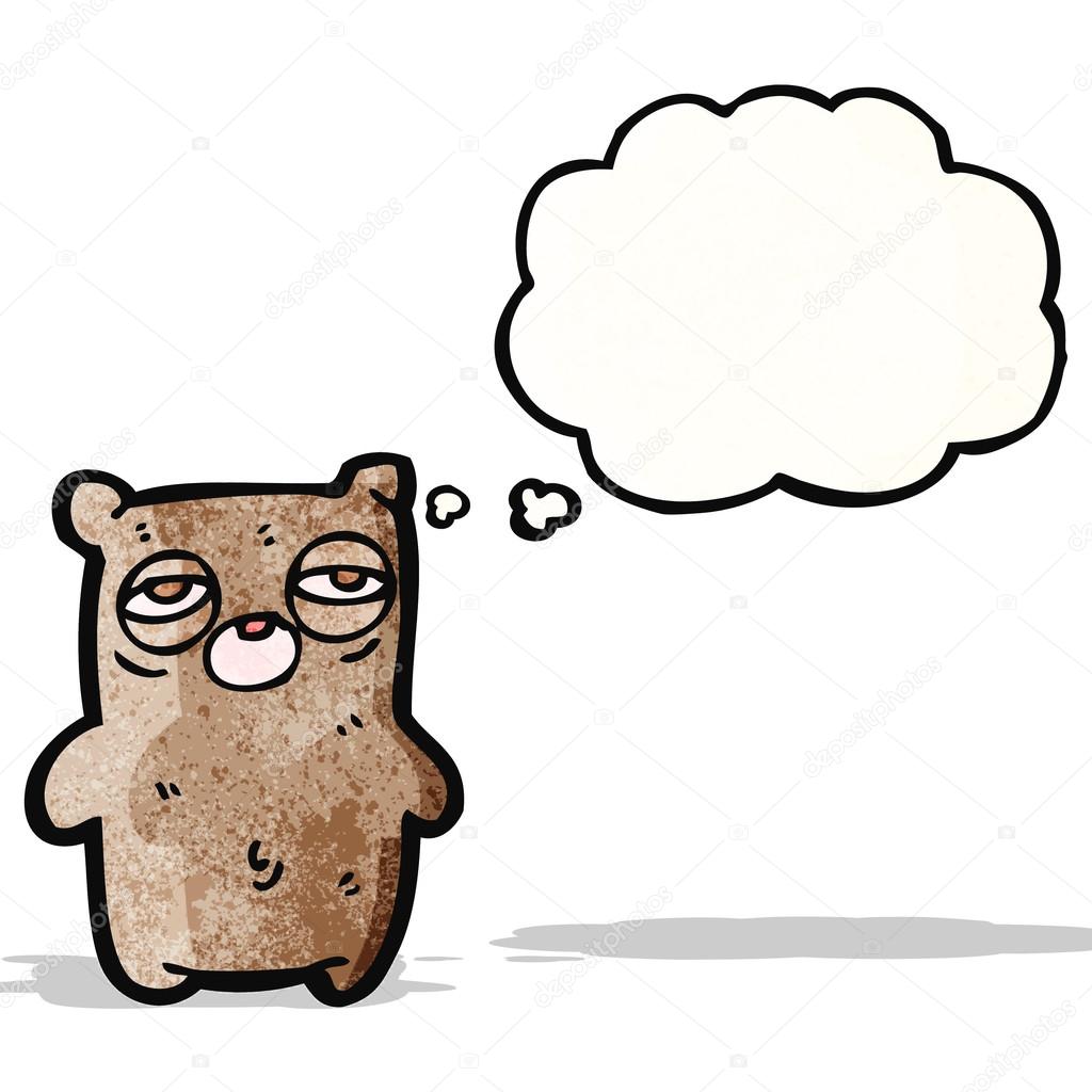 Cartoon tired teddy bear Stock Illustration by ©lineartestpilot #53152665