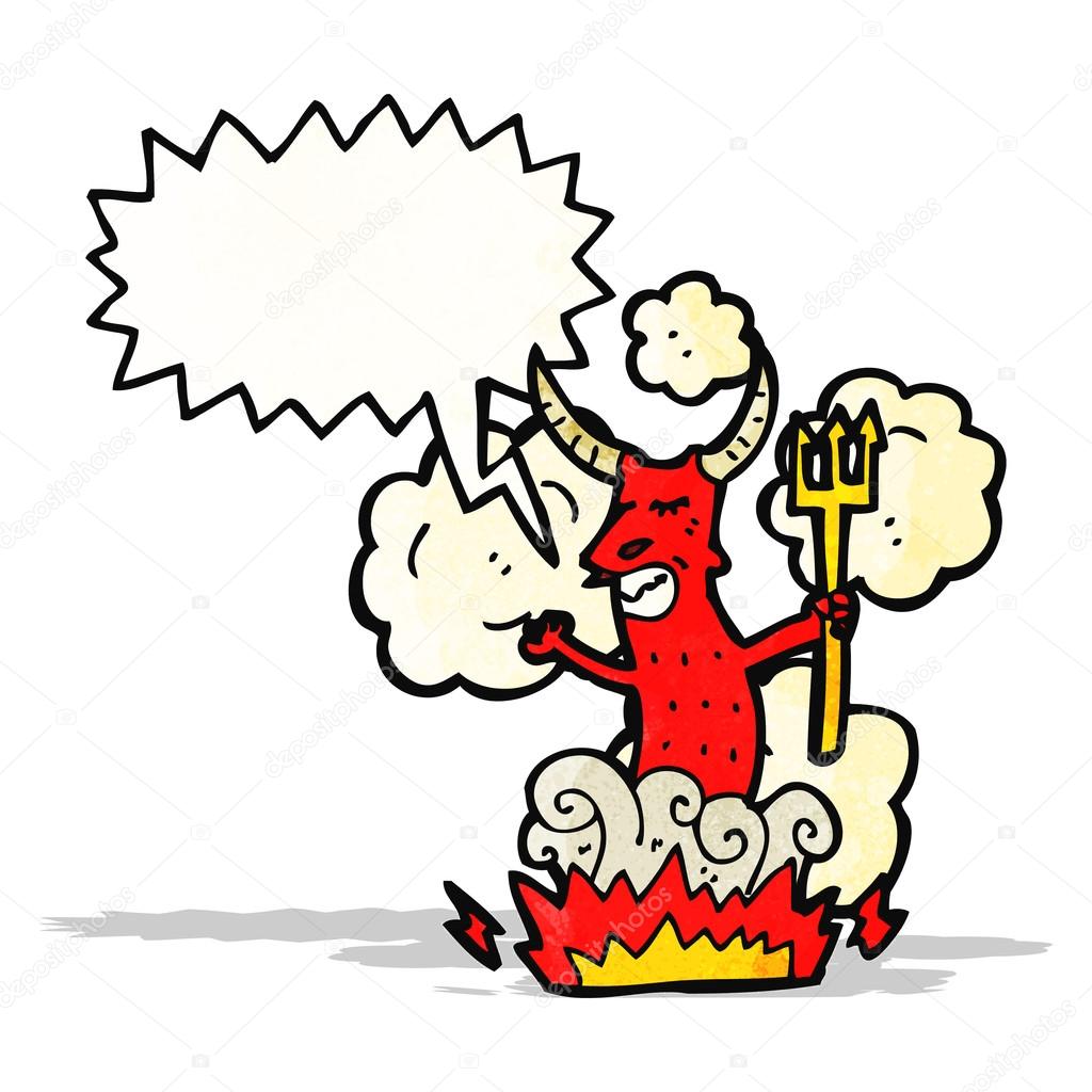 Cartoon shouting devil Stock Vector by ©lineartestpilot 53364285