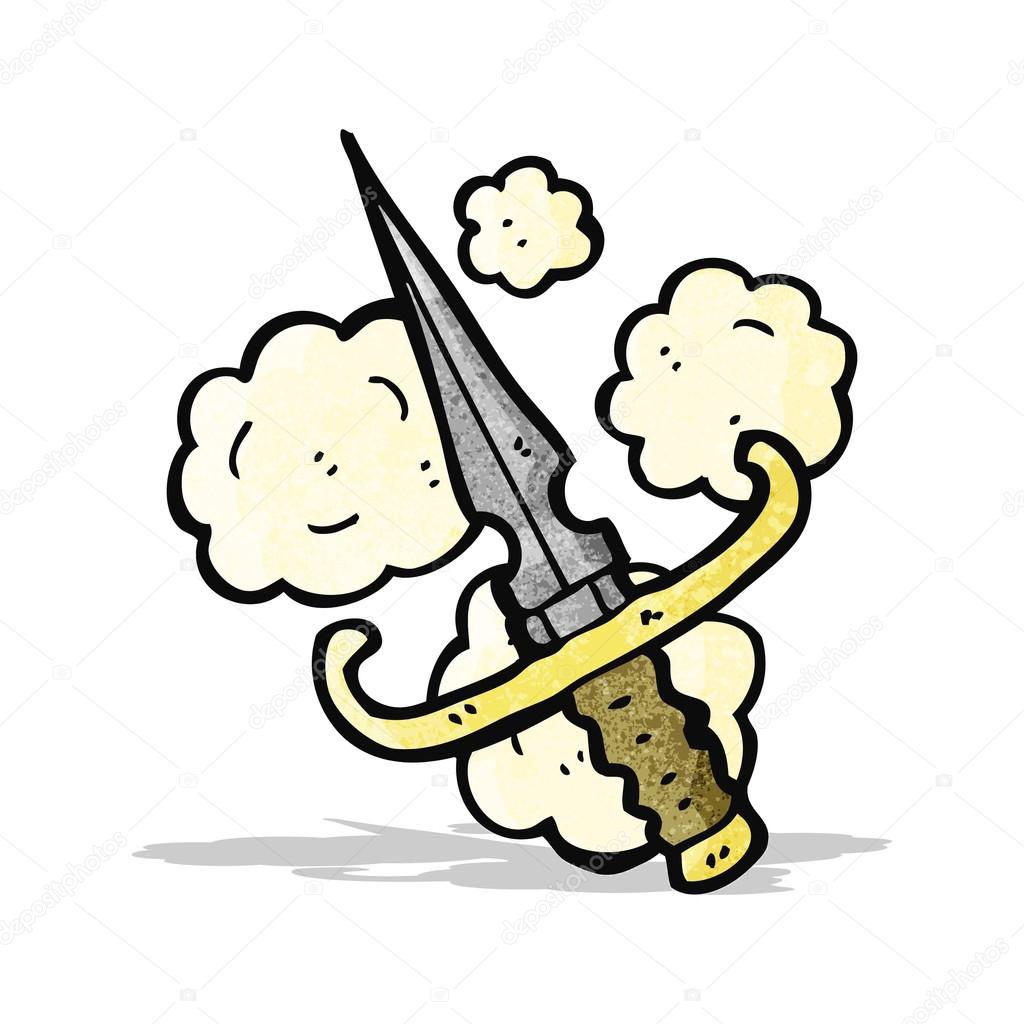 Daga de dibujos animados Vector de stock #53365529 de ©lineartestpilot