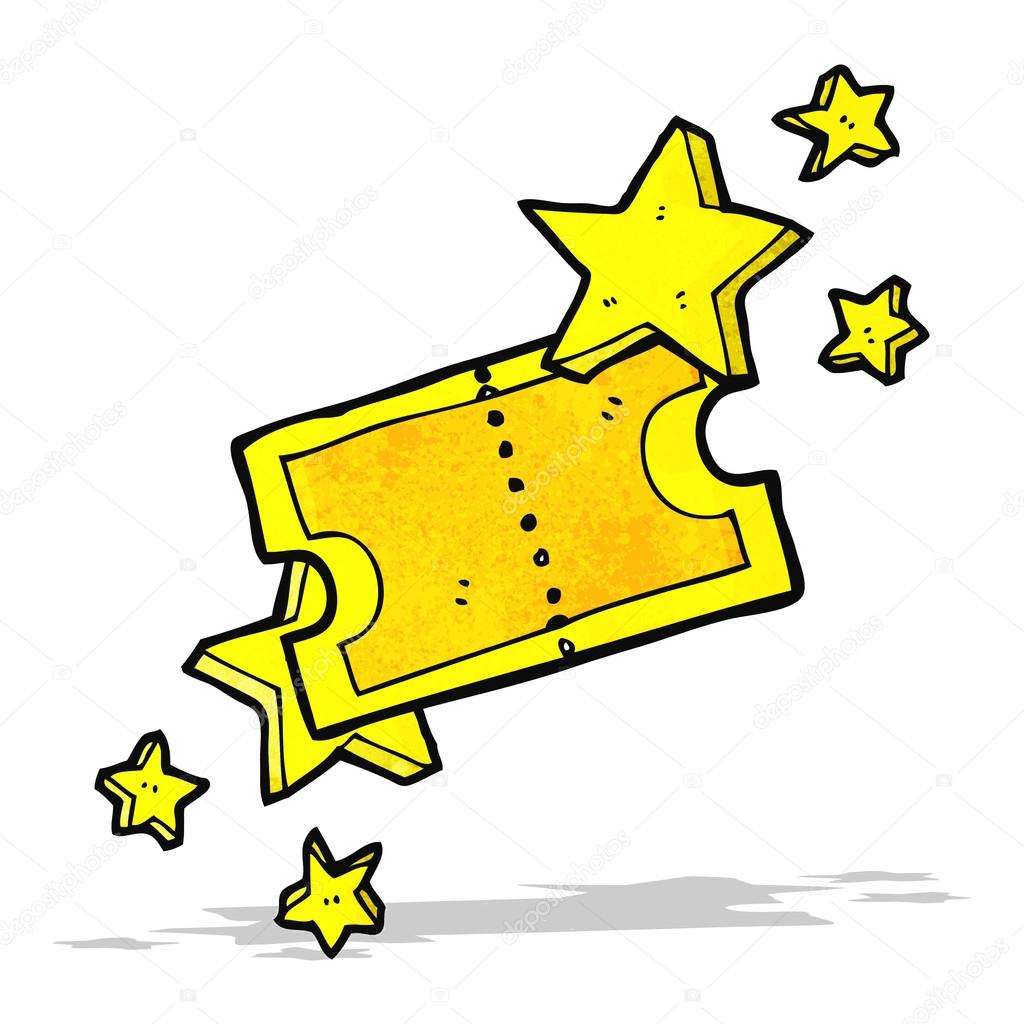 Magic ticket cartoon Stock Vector by ©lineartestpilot 53368427