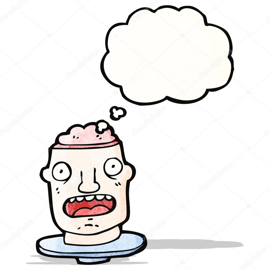 Cartoon head on plate Stock Vector Image by ©lineartestpilot #53368449