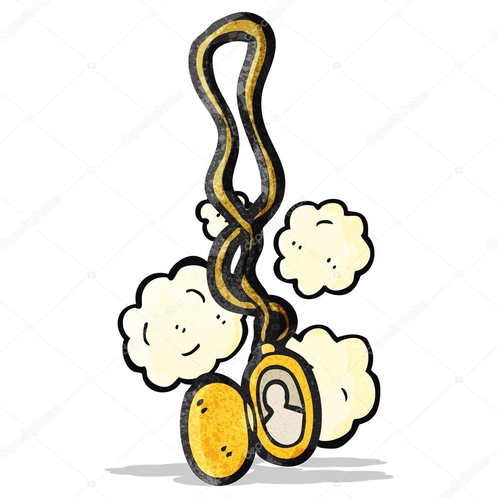 Old photograph in locket cartoon Stock Vector by ©lineartestpilot 53369043